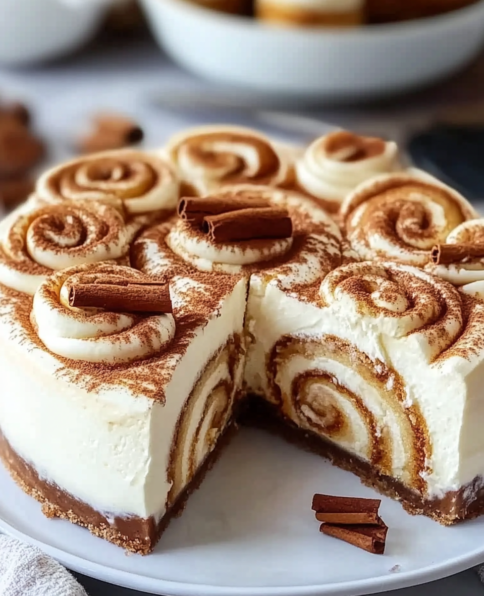 Cinnamon Roll Cheesecake